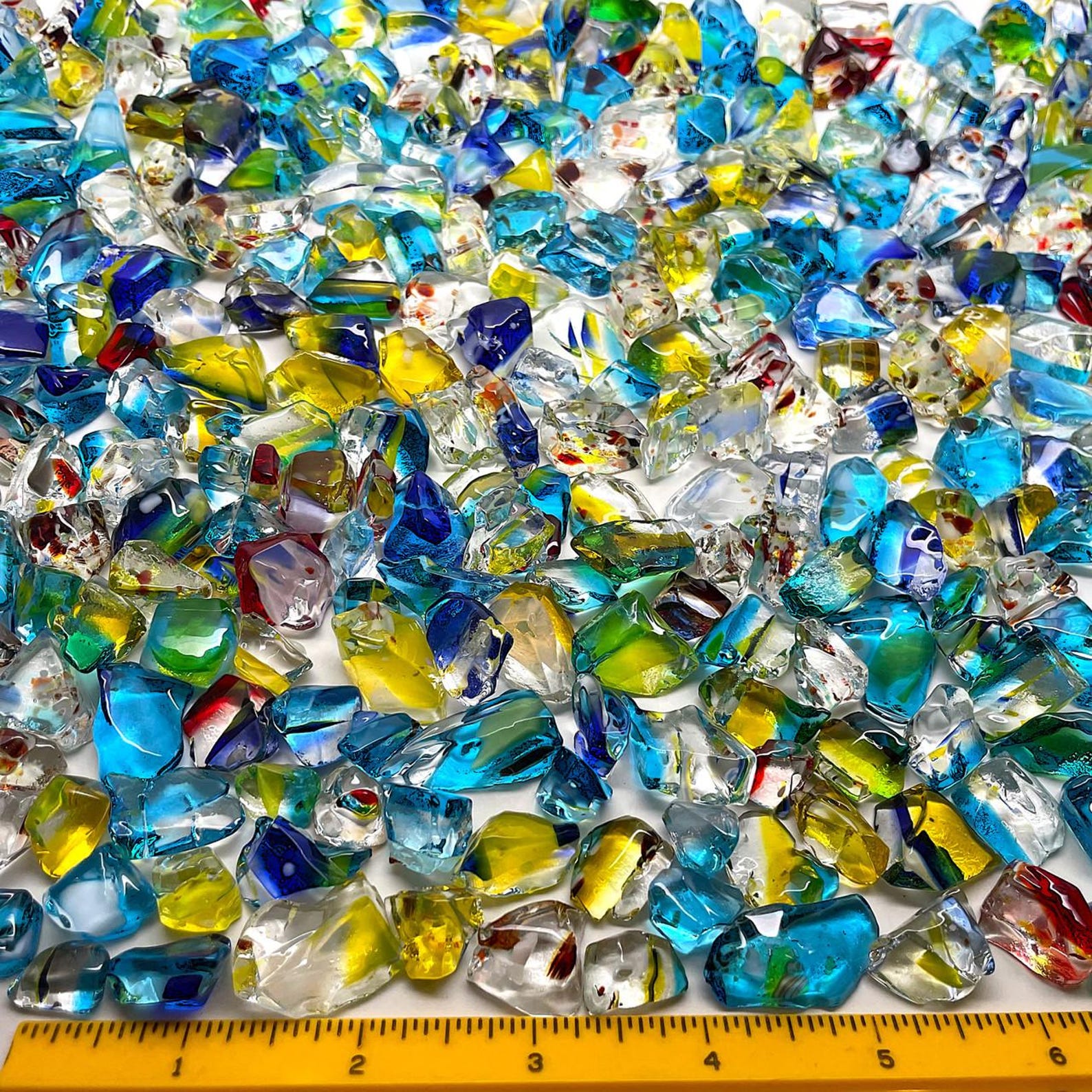 NEW 1oz FUSED Stained Glass Translucent NUGGETS (per Oz) - Etsy
