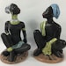 Fabulous 1950s Retro Chalkware African Zulu Warrior. Rare Plaster ...
