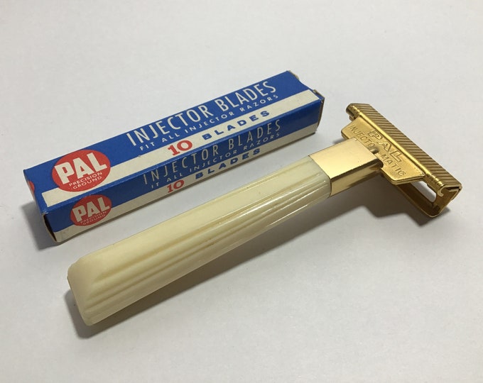Early Pal Injecto-matic Deluxe SE Safety Razor C1950-52. Gold Plated ...