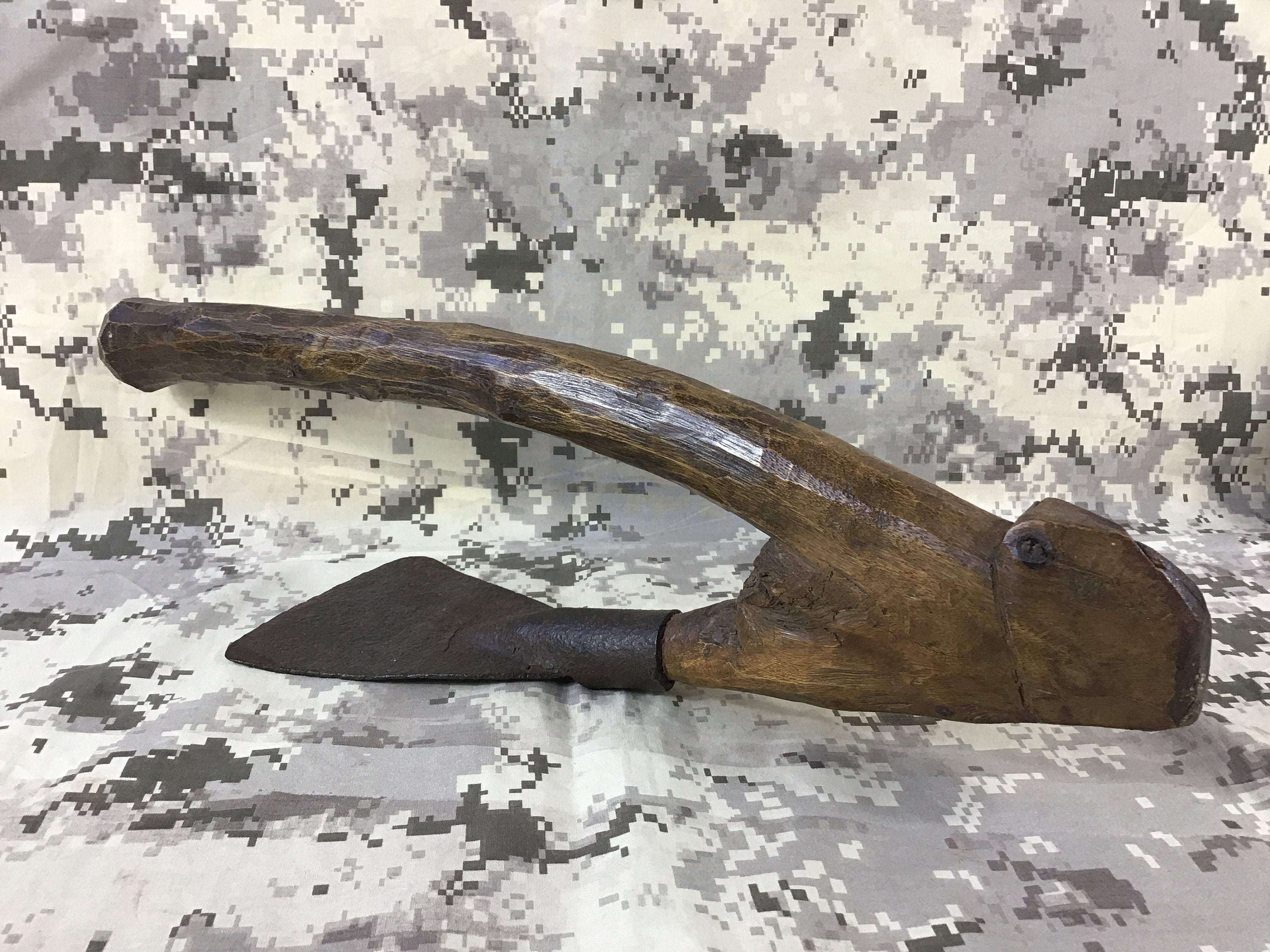 Antique Southern African Draw Hoe c1870-90 BantuZulu Ethnic Group Retro ...