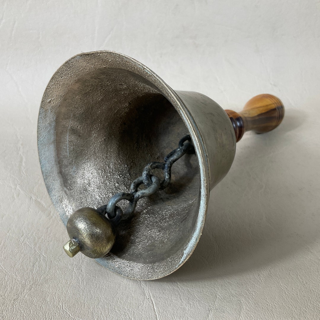 Victorian Sand Cast Bell Metal School Hand Bell C1870-90. Antique Hand ...