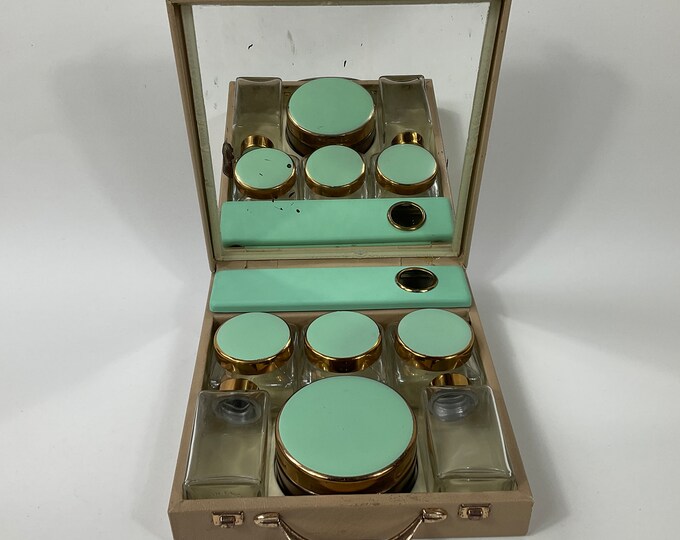 1950s Sirram Deluxe Beauty Box. Mid Century Retro Travel Makeup Case ...