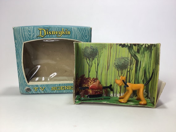 1961 Louis Marx Disneykin TV Scenes. Pluto & the Turkey - Etsy