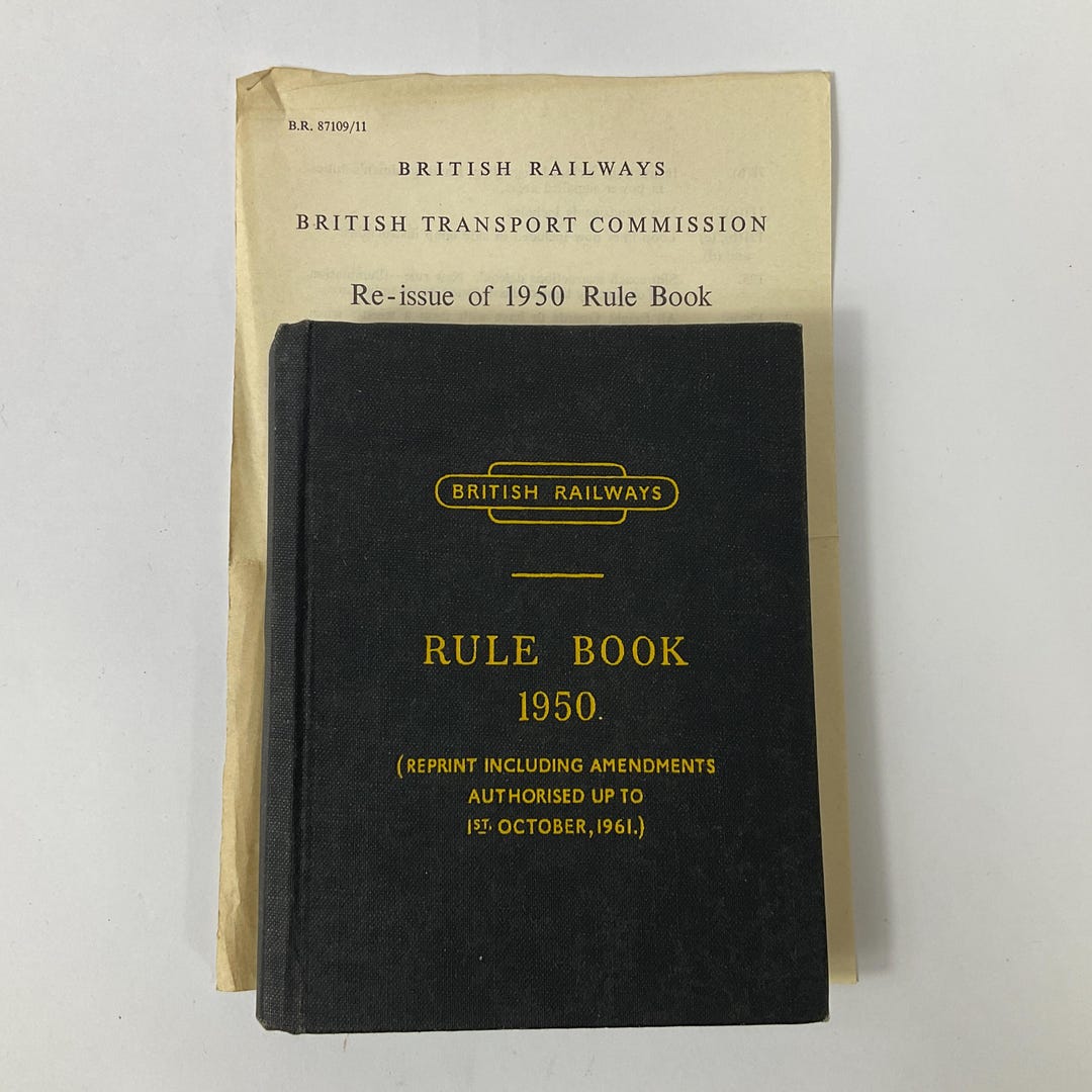 1962 British Railways Official Rule Book for Observance by Employees ...