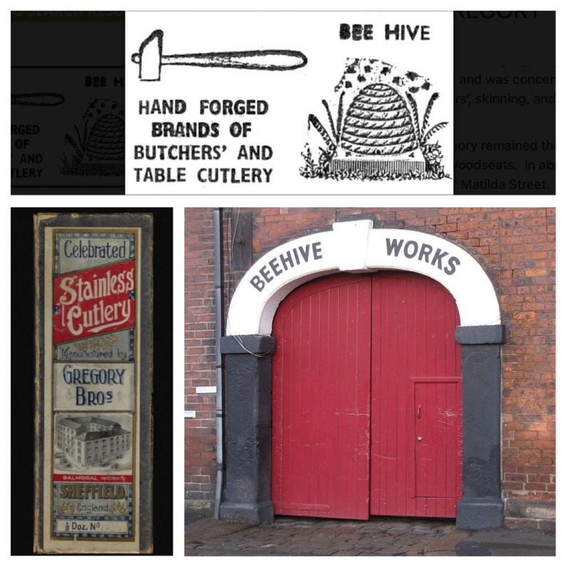 Rare Gregory, Sheffield “bee Hive” Butchery or Delicatessen Kn*fe C1910 ...
