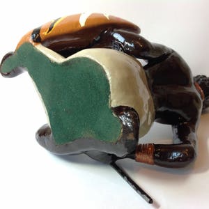 Fabulous 1950s Retro Chalkware African Zulu Warrior. Rare Plaster ...