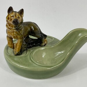 1950s Wade Porcelain Tobacco Pipe Rest. Alsatian/german Shepherd Dog ...