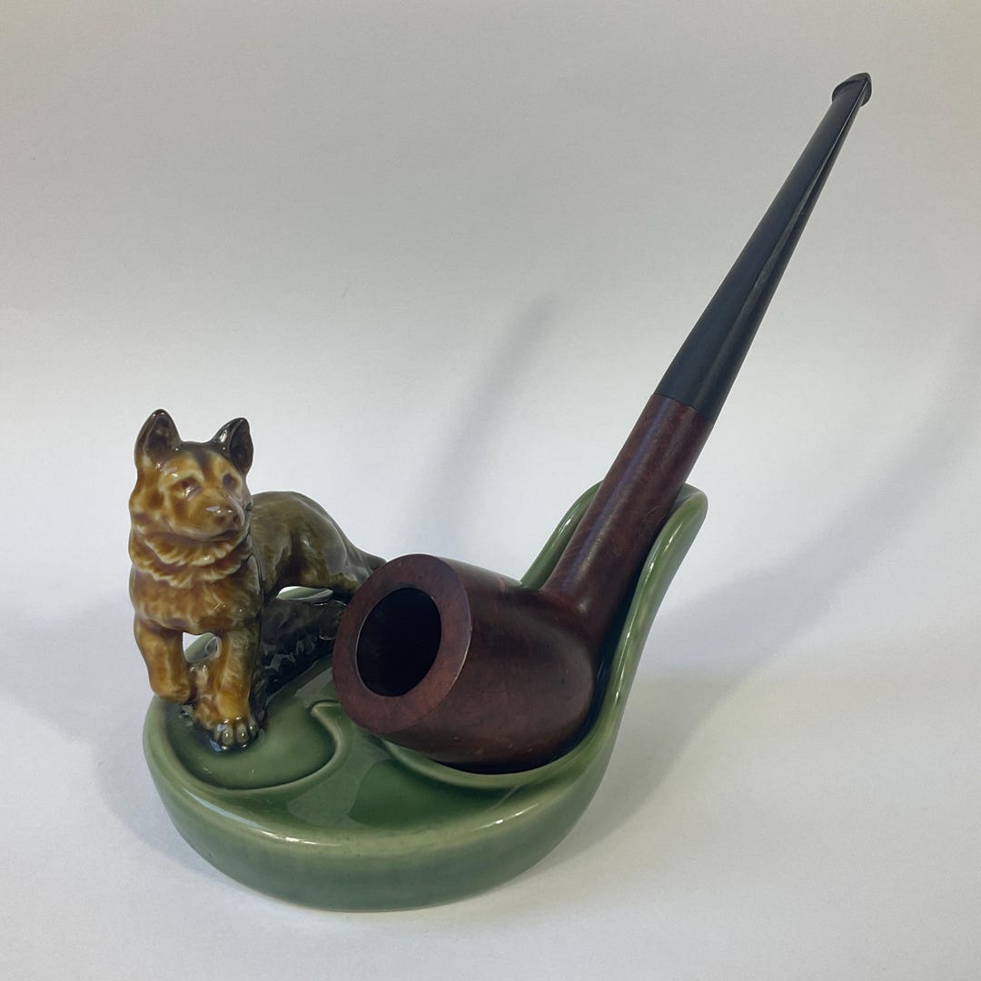 1950s Wade Porcelain Tobacco Pipe Rest. Alsatian/german Shepherd Dog ...