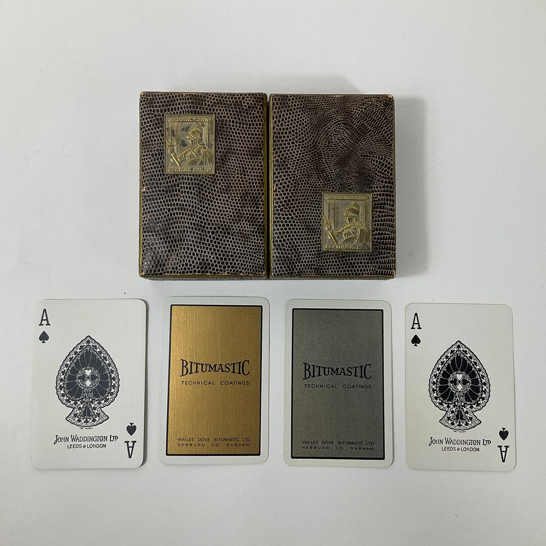 Waddington’s Promotional Playing Cards for Wailes Dove Bitumastic Ltd ...