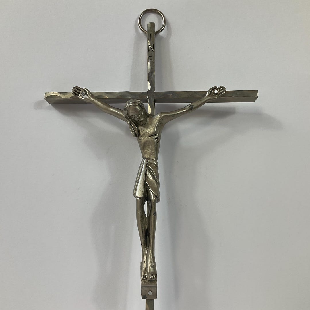 Large Metal Pilgrimage Crucifix, Camino De Santiago C1960s. Retro Roman ...