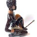 Fabulous 1950s Retro Chalkware African Zulu Warrior. Rare Plaster ...