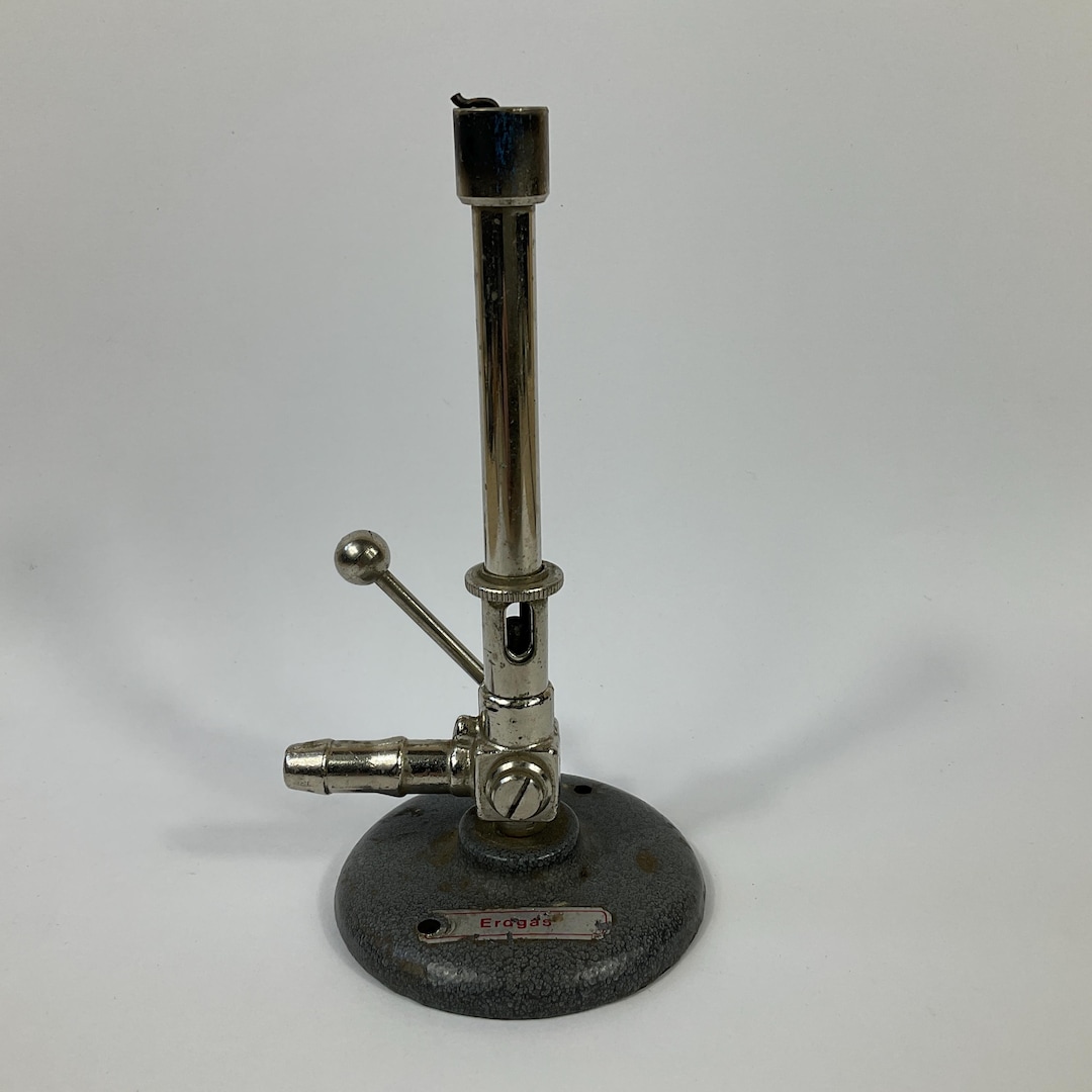 Retro Laboratory Bunsen Burner C1970s. School Chemistry Lab Bunsen ...