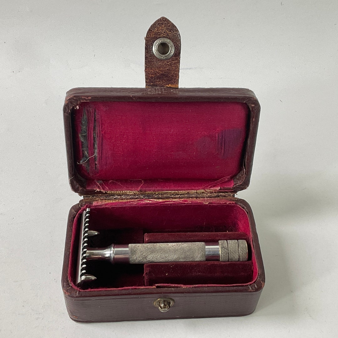 Rare 1906 Canadian Gillette Old Type Single Ring Safety Razor Set ...