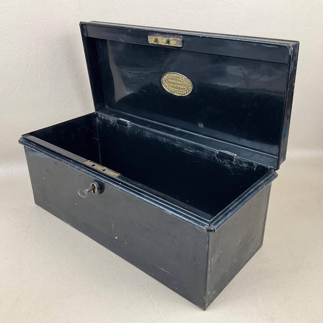 Victorian Cash or Document Strong Box C1900s. Retro Deed ...