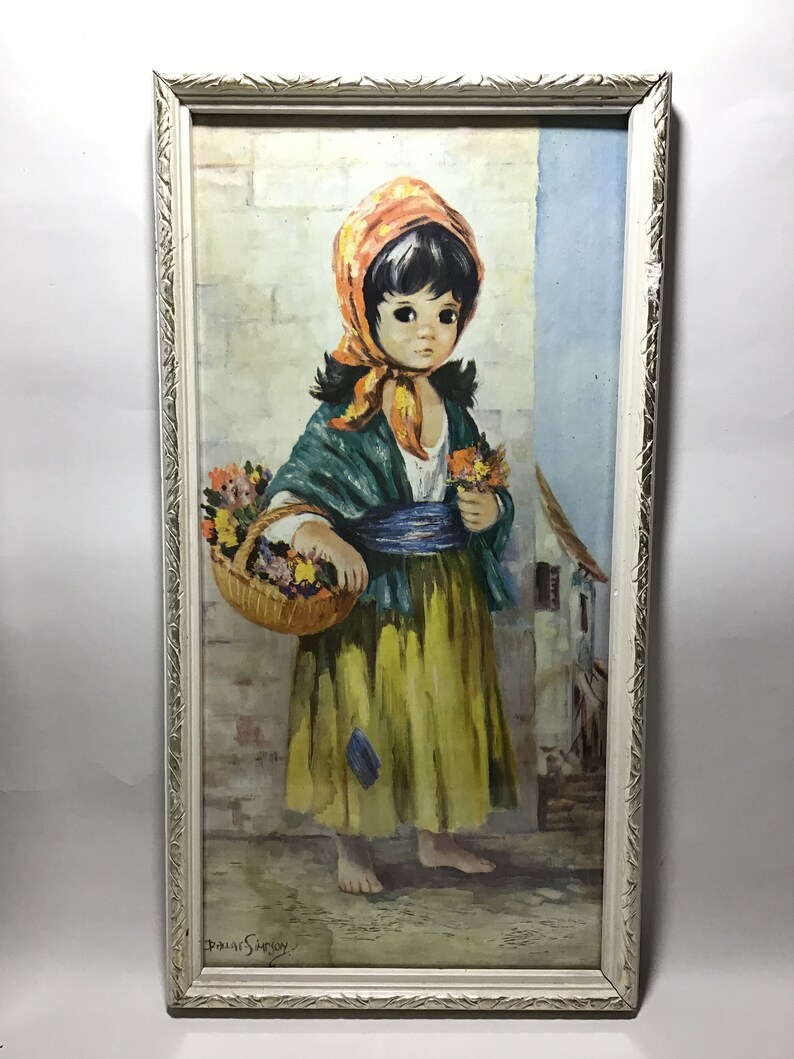 1960s Dallas Simpson Wide Eyed Waif Prints x 2. French | Etsy