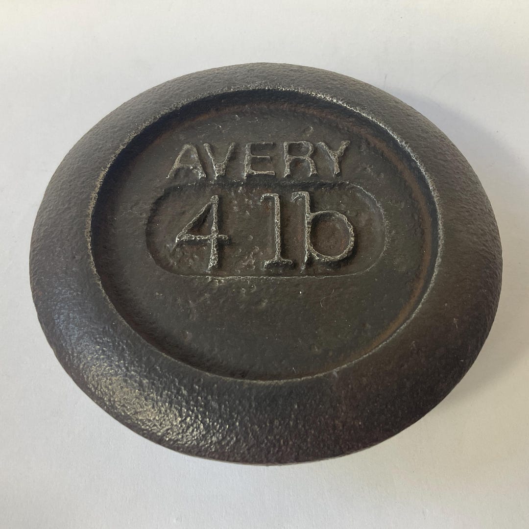 Antique Avery 4lb Cast Steel Puck Weight C1860-1880. Tobacco Warehouse ...