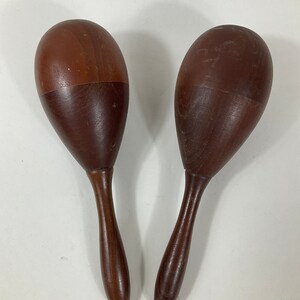 Magnificent Mahogany Mariachi Maracas 1960s. Musical Instruments - Percussion. Mardi Gras ...