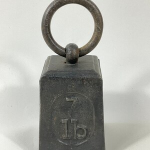 7lb Ring Top Imperial Scale Weight C1880s. Stamped QEII Coronation Year ...