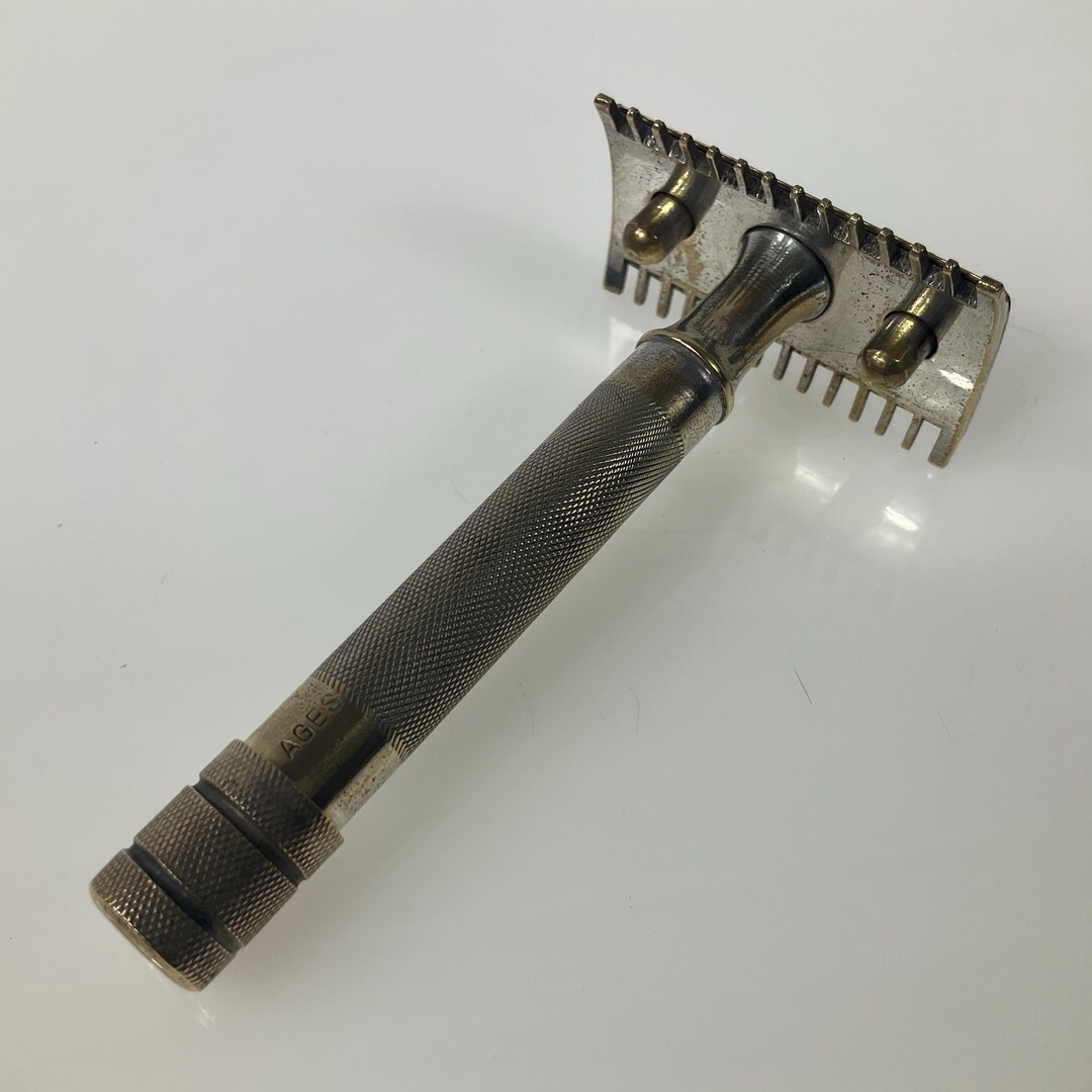 Unique? “AGES” OC Safety Razor Pattern A. Gillette Old Type Clone C1905 ...