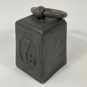 7lb Ring Top Imperial Scale Weight C1880s. Stamped QEII Coronation Year ...