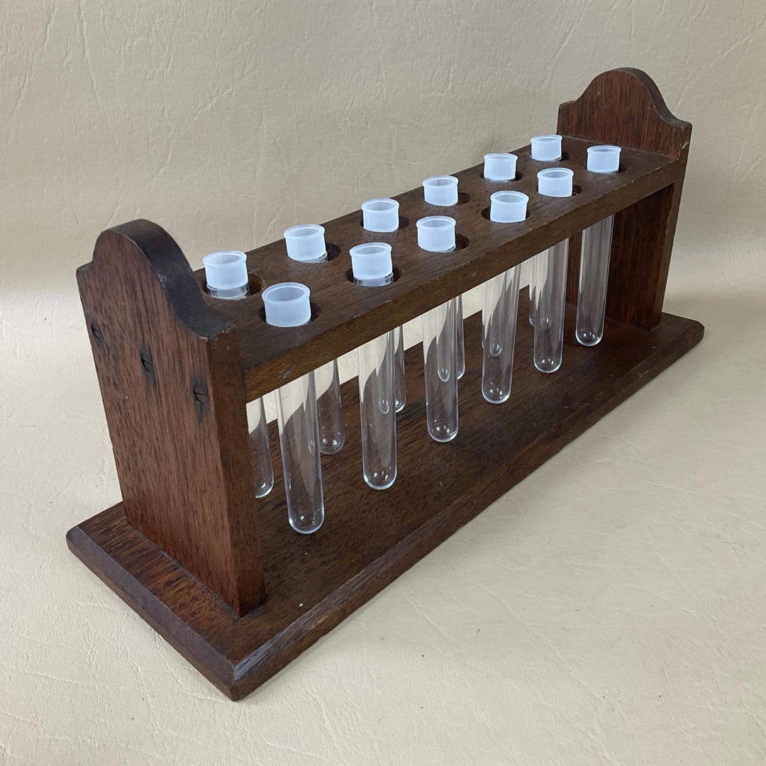 Antique Laboratory Test Tube Rack C1900-20. Edwardian Lab Equipment ...