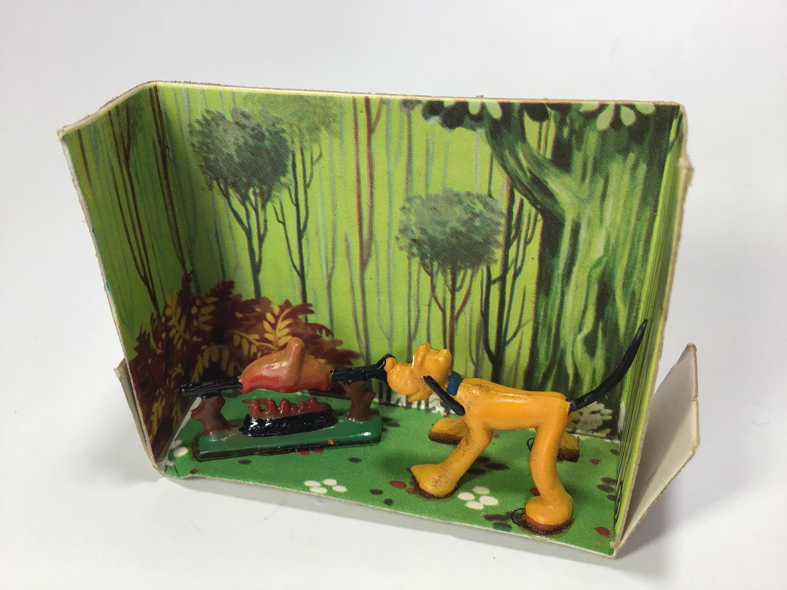 Rare 1961 Louis Marx Disneykin TV Scenes. Pluto & the Turkey Roast ...