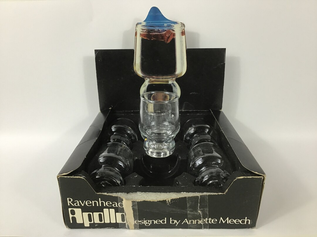 Modernist Ravenhead Apollo Shot or Spirit Glasses Set X 6 C1970s. Retro ...