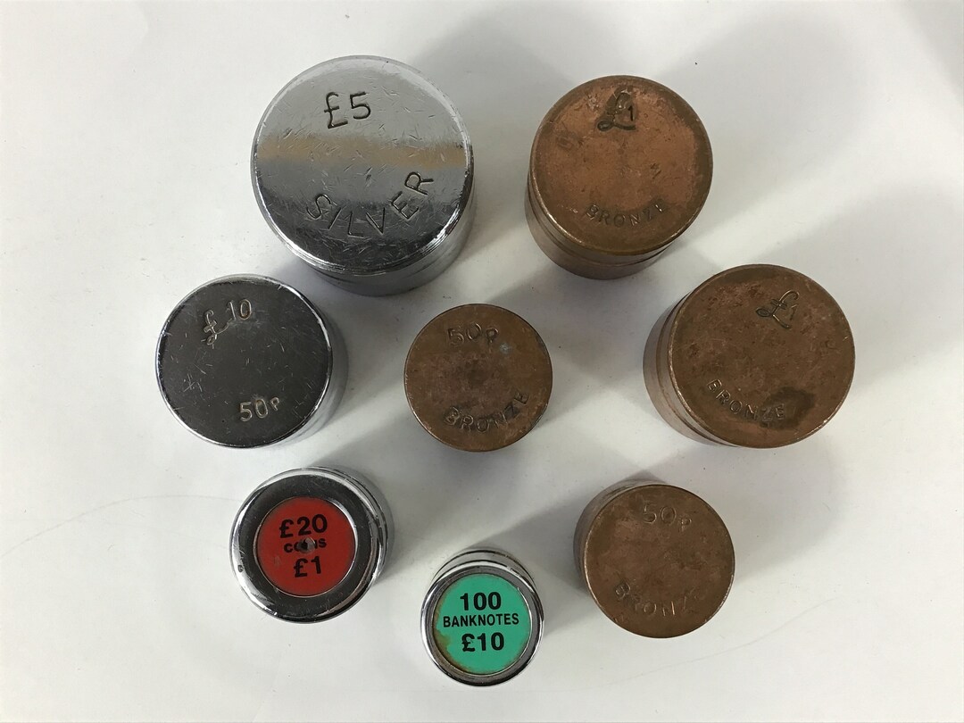 1970s British Bank Cash Weight X 1. Retro Money Scale Weights. Mid ...