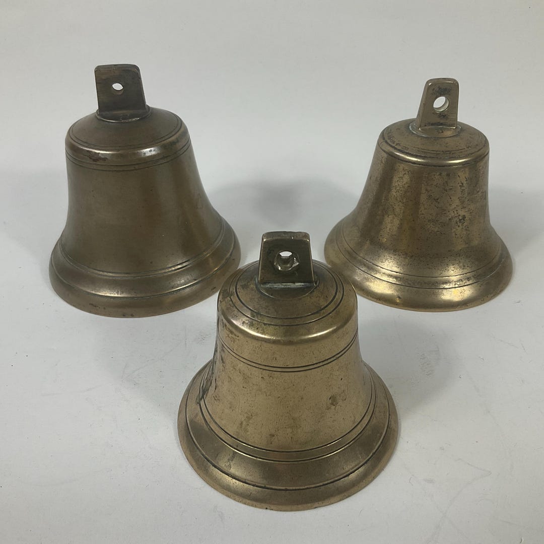 1 X Antique Cast Bronze Shop Door Bell C1870-1900. Victorian Corner ...
