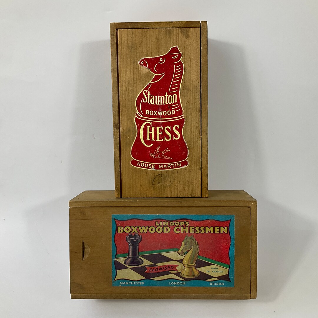 2 X French Staunton Pattern Boxwood Chess Sets C1960s. as - Etsy