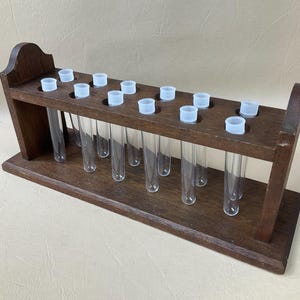 Antique Laboratory Test Tube Rack C1900-20. Edwardian Lab Equipment ...