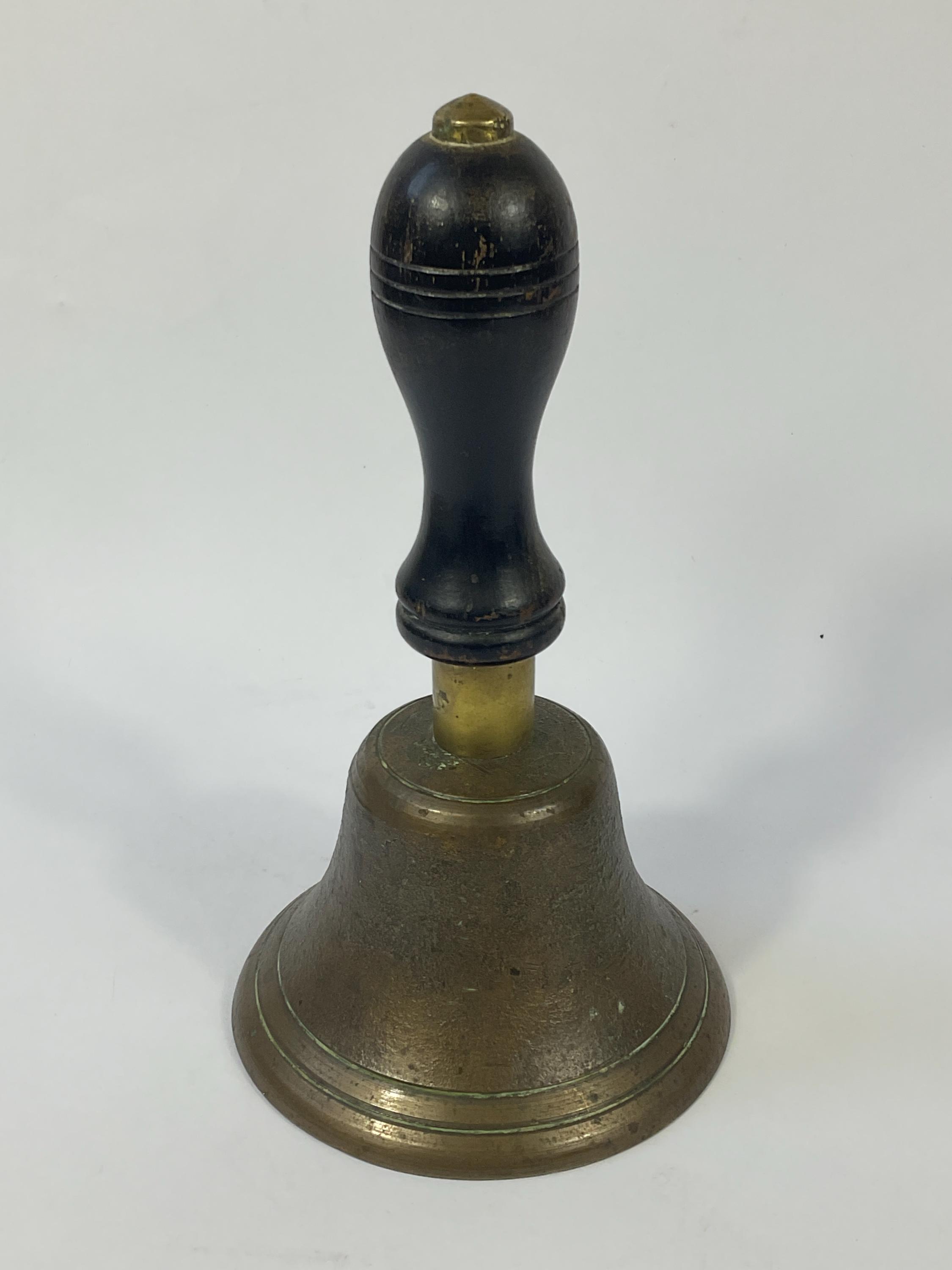 Antique Sand Cast Bell Metal Hand Bell C1900. Retro Hand Bells. Vintage ...