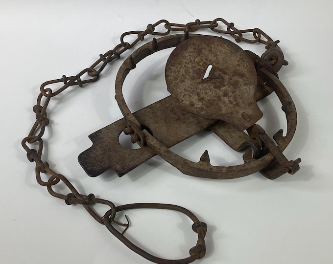 Victorian Gin or Leg Hold Large Animal Trap C1870-90 Antique Gin Trap ...