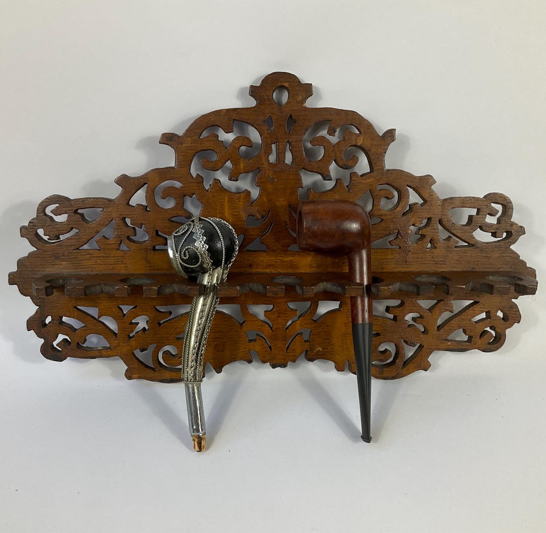 Wall Mounted Ships Tobacco Pipe Rack C1920s. Hand Made Folk Art ...
