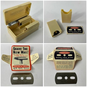 1930s Wardonia Cream Bakelite "devon" Safety Razor Set. Mens Shaving ...
