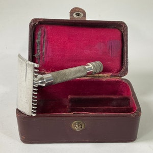 Rare 1906 Canadian Gillette Old Type Single Ring Safety Razor Set ...