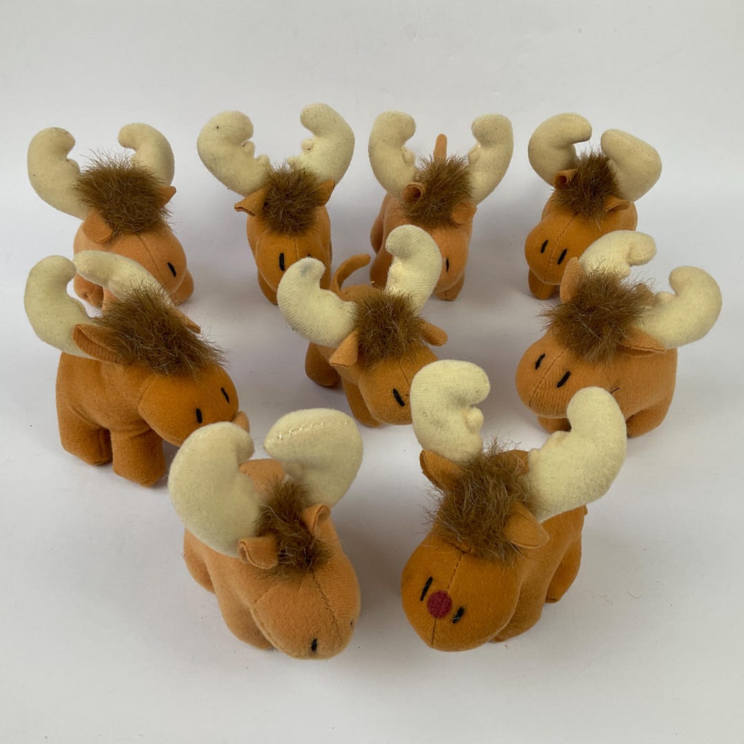 Santa’s Reindeer-set of 9 C1990s. Ex Mcd’s Happy Meal Toys. Endangered ...