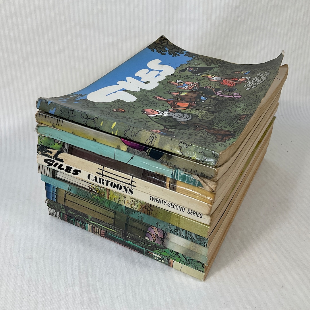 1 X Giles Cartoon Annual C1955-1974. Satirical Humour/comedy. British ...