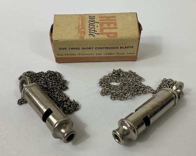 1 X Hudson’s Acme City “help” Whistle C1970. Civilian Emergency ...