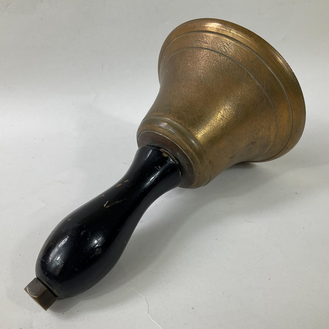 Victorian Cast Bell Metal School Hand Bell C1890-1910. Antique Hand ...