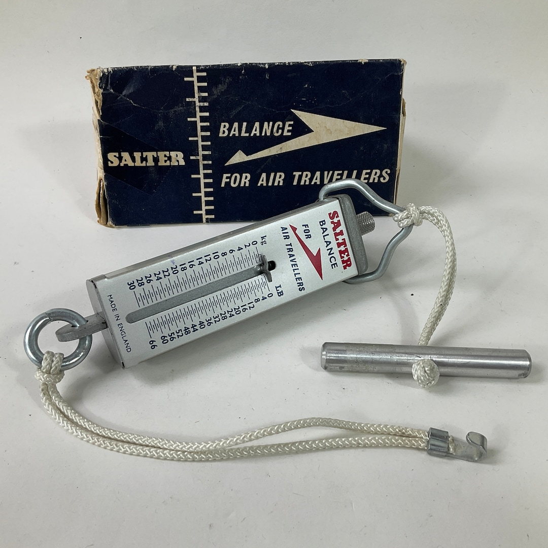 Salter Balance Scale for Air Travellers C1960s. Retro Luggage Scale ...