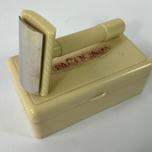 1930s Wardonia Cream Bakelite "devon" Safety Razor Set. Mens Shaving ...