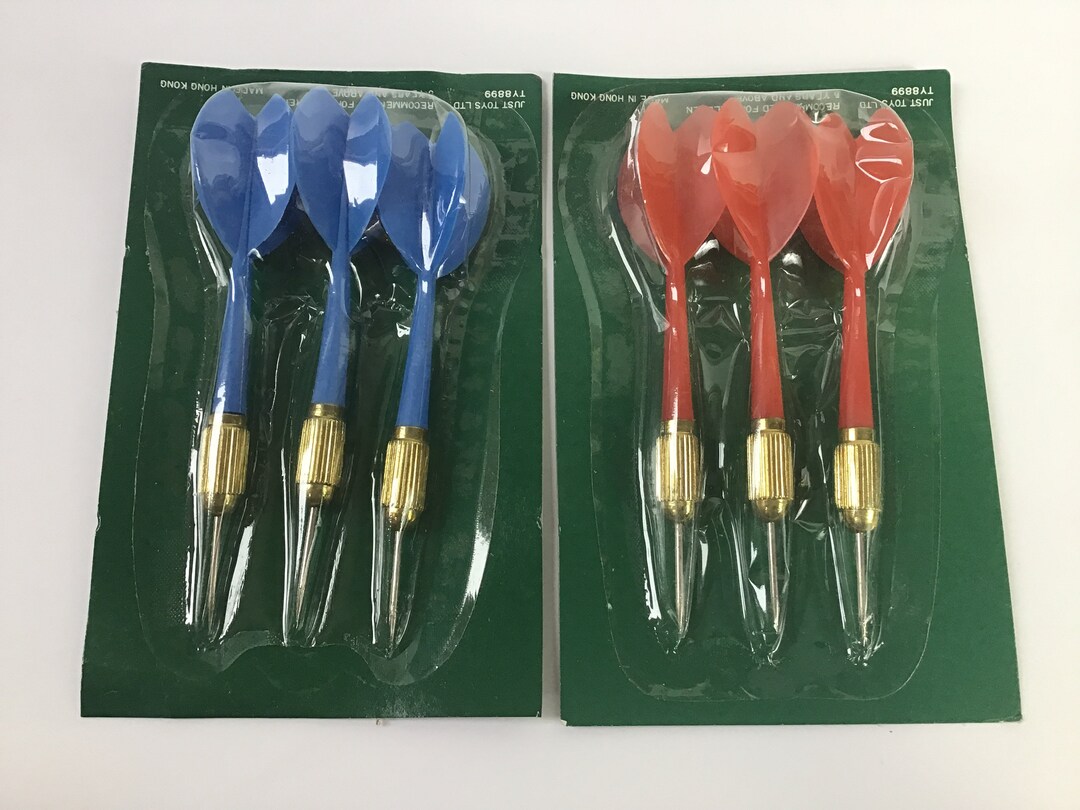 Unused Fairground Darts X Two (2) Sets C1960s. Mid Mod Retro Brass ...