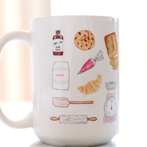 Baking Collage Mug // Cute Gift for Baker, Baking Supplies, Cookies ...