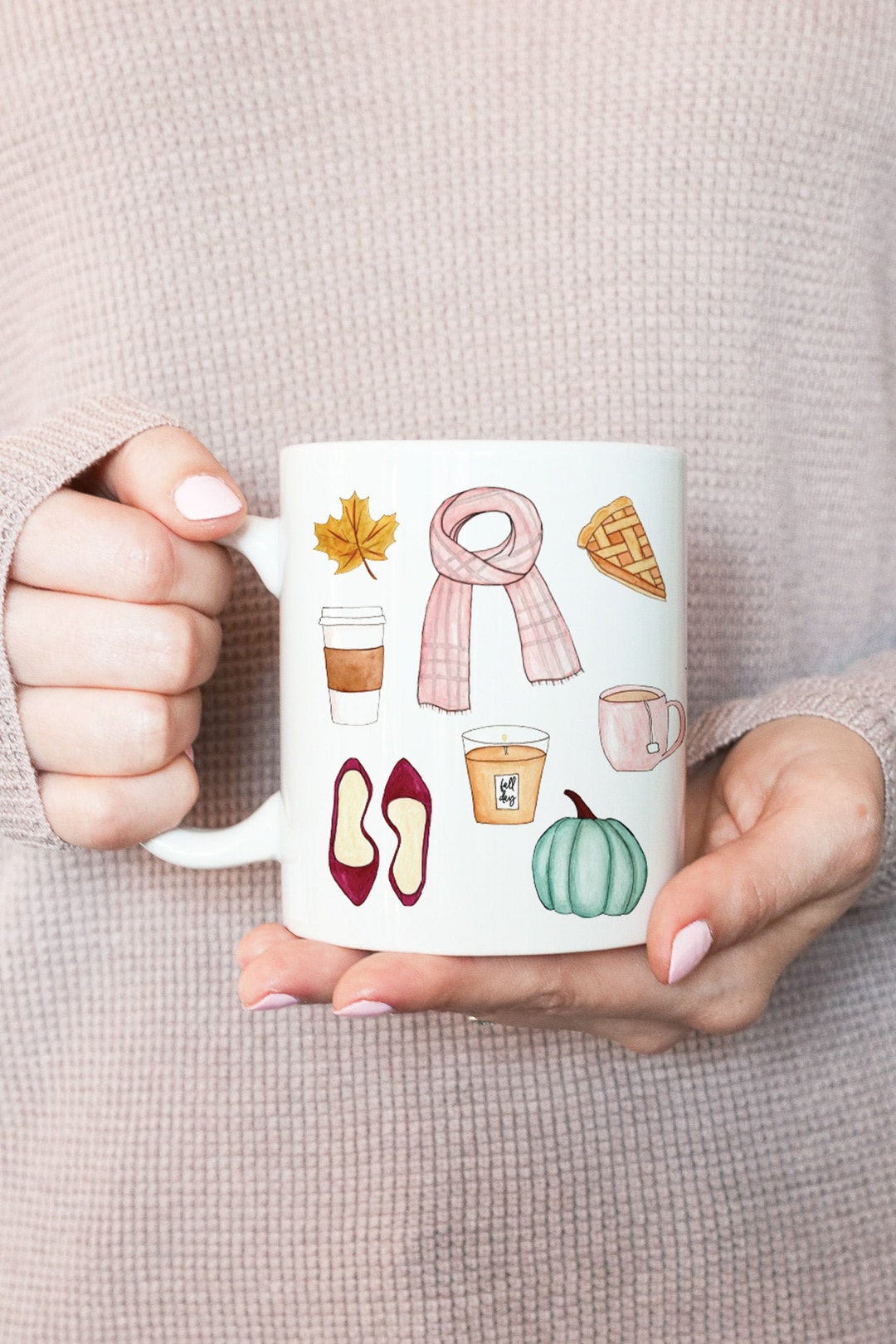 Original All the Fall Things Coffee Mug // Cute, Photoshoot, Blogger ...