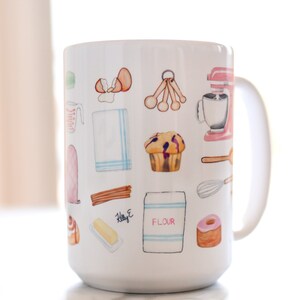 Baking Collage Mug // Cute Gift for Baker, Baking Supplies, Cookies ...