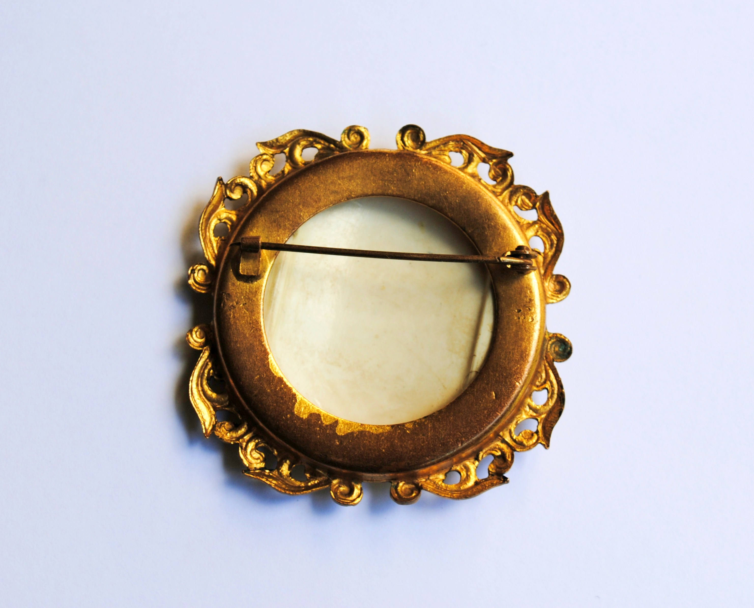 CELLULOID. Antique French Brooch - Etsy