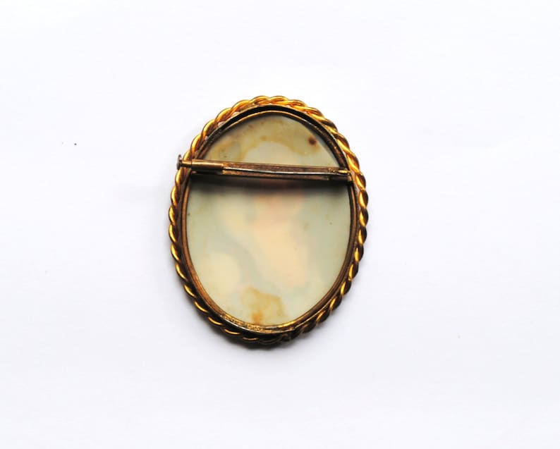 Antique French Hand Painted Brooch - Etsy