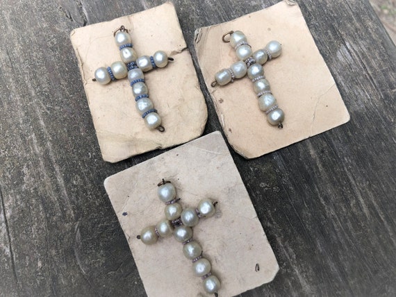 One Antique French Art-Deco Cross - Gem