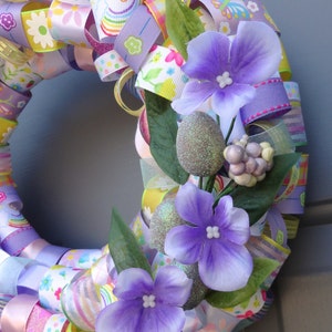 Easter Spring Mother's Day Flower Ribbon Wreath - Etsy